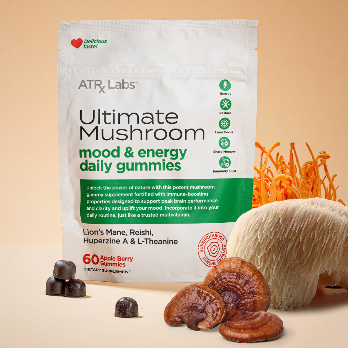Ultimate Mushroom Daily Gummies for Wellness | ATRx Labs
